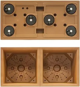 PROSPERPLAST MADERA CASE ECO WOOD 77 cm bílá ECO / Květináč / 63 l / V