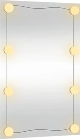 vidaXL Nástěnné zrcadlo s LED osvětlením 40 x 60 cm sklo obdélníkové [3189152]