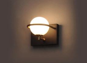 Toolight Moderní nástěnná lampa APP1300-1W Black Gold