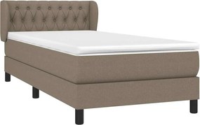 Box spring postel s matrací taupe 90x190 cm textil 3126449