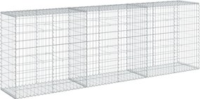 Gabionový koš s víkem 300 x 50 x 100 cm pozinkované železo 3295144