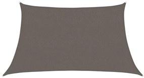 Plachta proti slunci 160 g/m² antracitová 3/4 x 2 m HDPE 311103