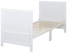 Bílá postýlka s nastavitelnou výškou 70x140 cm Easy Sleep – Roba