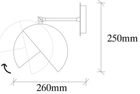 Nástěnná lampa BERCESTE 1xE27/40W/230V
