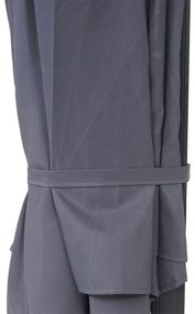 Nástěnný slunečník Casoria 3 m polyester hliník/ocel - šedá