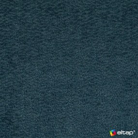 Modrá rozkládací/s úložným prostorem rohová pohovka z textilie bouclé (pravý roh/do L) Ferucce – ELTAP