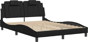 Rám postele Viana bez matrace černý 140x200 cm umělá kůže 3208096