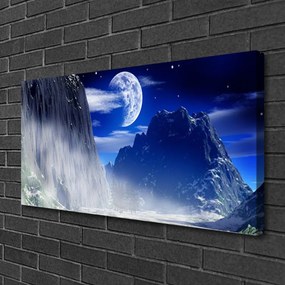 Obraz na plátně Hory Noc Krajina 125x50 cm