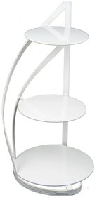 Kovový servírovací tác Nowell White, 38x60 cm