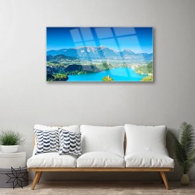Plexisklo-obraz Hora Jezero Krajina 100x50 cm