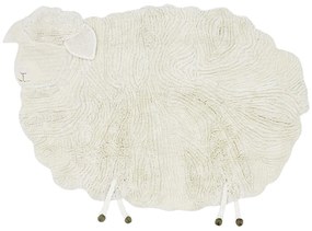 Vlněný koberec peesh 120 x 170 cm bílý MUZZA
