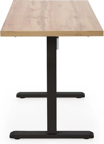 Výškově nastavitelný stůl B54 120 cm dub artisan/černý