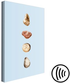 Obraz Poklady z cesty (1-dílný) svislý - horské a mořské kameny