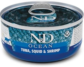 N&D OCEAN Cat konz. Tuna, Squid & Shrimp 70 g