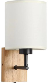 Brilagi - Nástěnná lampa 1xE27/25W/230V dub/černá/krémová BG1560