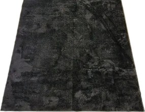 HU Koberec Plush Deluxe, antracitový Rozměr: 50x80 cm