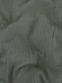 MK Lůžkoviny Mušelínový povlak na polštář 40 x 40 cm - Alexia Duo olivová/přírodní