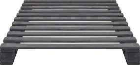 Rám postele z palet šedý masivní borovice 90 x 200 cm 285248