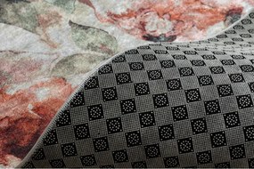 Protiskluzový běhoun LOTUS BOUQUET 52900 květiny béžový / růžový - Výprodej
