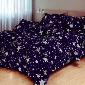 Jemné mikroplyš povlečení Homa TORELA BLUE 3-dílná sada 140x200 cm