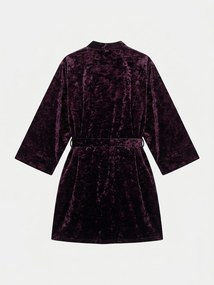 Sinsay - Jednobarevný kimono župan - burgundy