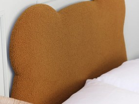 MINKO Čalouněné čelo TEDDY ve tvaru medvídka Zvolte barvu: Hořčicová, Zvolte rozměr: 90 cm