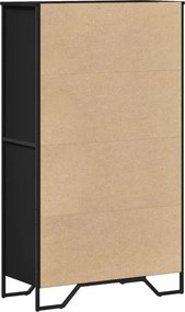 Highboard černý 79,5 x 35,5 x 137,5 cm kompozitní dřevo 3295307