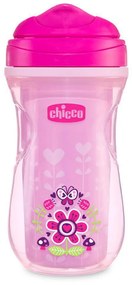 Chicco Hrneček Active termo s tvrdým pítkem 200 ml, 14m + Růžové květy