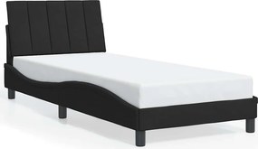 Rám postele bez matrace Hanko černý 90x200 cm samet 3207827