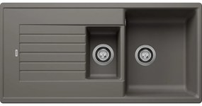 Blanco Zia 6 S, silgranitový dřez 1000x500x190 mm, 1,5-komorový, šedá vulkán, BLA-527390