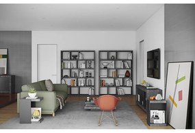 Knihovna v dekoru betonu TemaHome Berlin