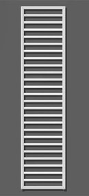 Zehnder Subway - Koupelnový radiátor 184x45 cm, rovný, středové připojení 5 cm, bílý lak SUB-180-045