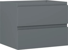 Mexen Orio, koupelnová skříňka 60 cm, 2 zásuvky, grafitová matná, 91A10-06047-2-BFF66