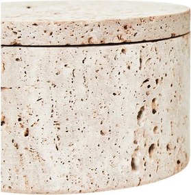 Dekorativní kamenný úložný box v přírodní barvě ø 14x8 cm Tibor – Premier Housewares