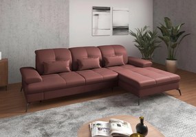 XXXLutz ROHOVÁ SEDAČKA, textil, kůže, červenohnědá Sit & More - Sedací soupravy - 000144011715