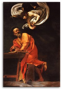 Gario Obraz na plátně Svatý Matouš a anděl - Michelangelo Merisi da Caravaggio, reprodukce Rozměry: 40 x 60 cm