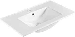 Sapho Slim - Umyvadlo 81x46 cm, s přepadem, otvor pro baterii, bílá 1601-80