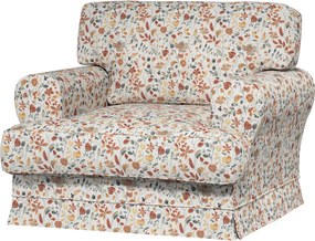 Potah na křeslo IKEA Ekeskog barva oranžová látka pletený vzor, vzorované