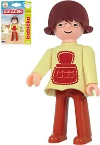 EFKO Igráček Babička / Figurka / Rodina / Kloubová / Na kartě