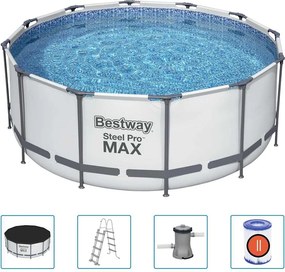 Bestway Bazén Steel Pro MAX s příslušenstvím kulatý 366 x 122 cm