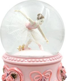Madrid Magnificence Hudební skříňka Tančící baletka ve skleněné kouli 15 cm – MG-963