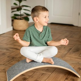 Houpačka Montessori Balance Board pro děti Scandi růžová