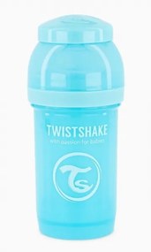 Antikoliková láhev, Twistshake se savičkou, 0 m+, 180 ml, Pastel Blue