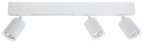 Stropní svítidlo Magnet, 3x bílé kovové stínítko + 1x LED 5W, w
