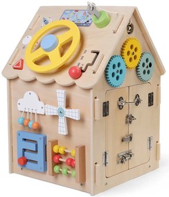 2Kids Toys Activity board Domeček přírodní