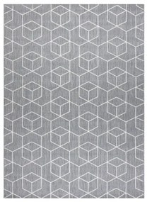 koberec FLAT 48655/637 SISAL 3d kostka velikost 200x290 cm | krásné koberce cz