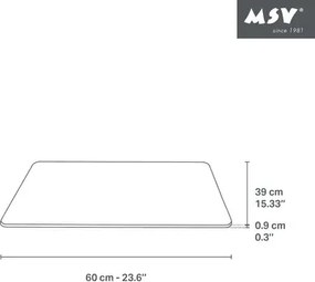 MSV ALAN světle šedá / Koupelnová předložka / Diatomit (křemelina) / P