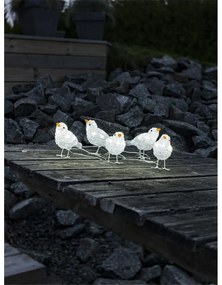 Vánoční venkovní dekorace Ptáčci, 40 LED, 5 ks