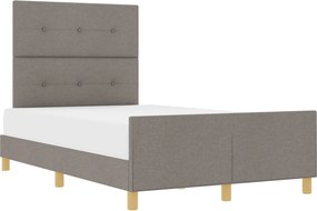 Rám postele s čelo Taupe 120 x 200 cm textil 3344722
