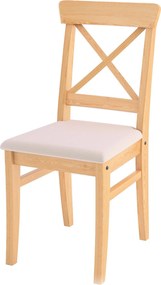 Potah na židli Ingolf s čalouněným sedákem barva béžová látka sametová